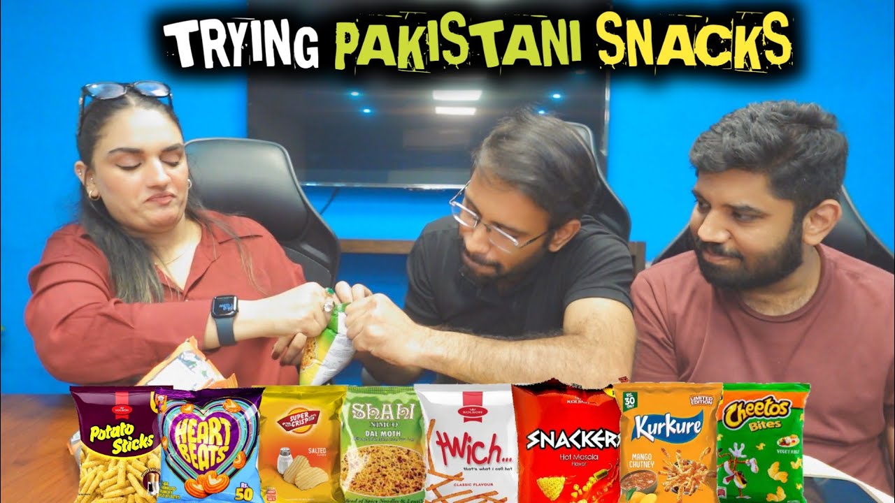 Trying Popular Pakistani Snacks for the First time | Let's try ...