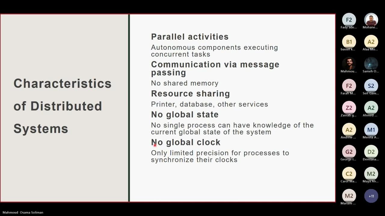 Parallel and Distributed Systems - Tutorial (1) - Eng. Mahmoud Osama ...
