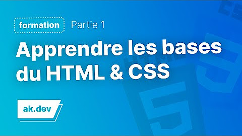 Formation HTML / CSS - YouTube