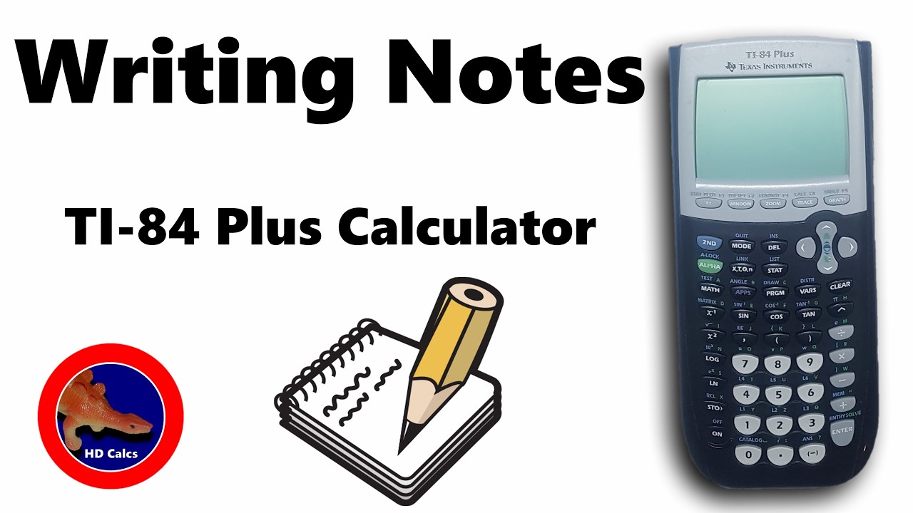 Notes on the Texas Instruments TI-84 Graphing Calculator - YouTube
