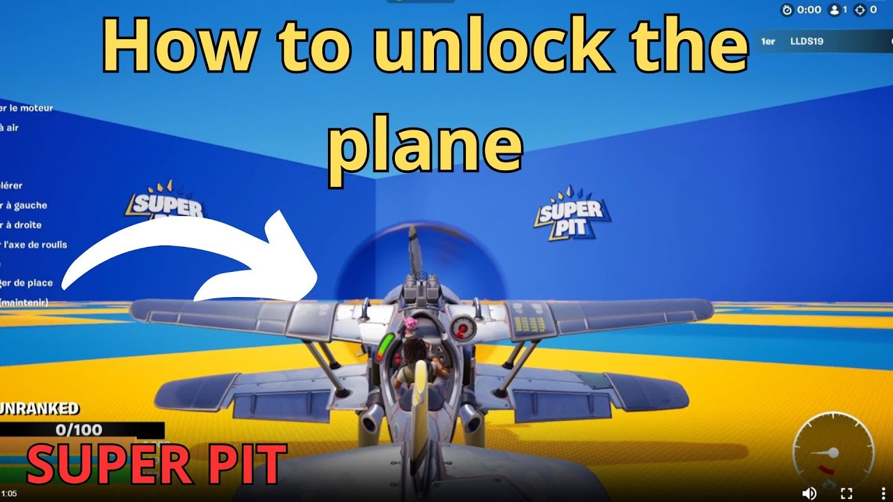How to unlock the secret plane SUPER PIT FORTNITE TUTORIAL Secret plane ...