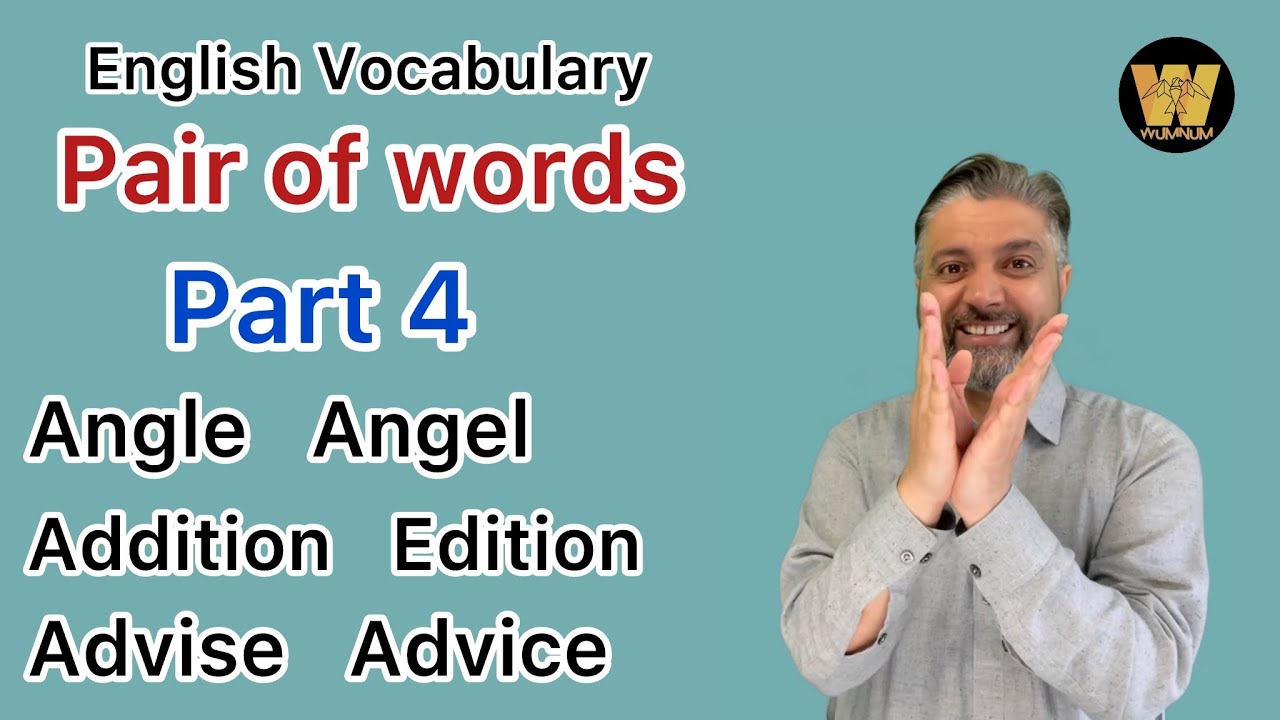 English Vocabulary: Pair of Words. Part 4 - YouTube