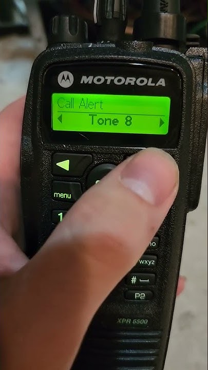 Motorola XPR6500 Call Alert Tones 1-10 - YouTube