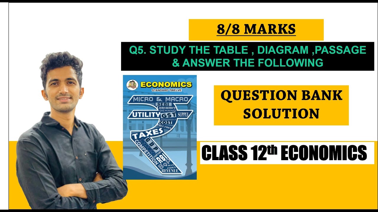 ECONOMICS QUESTION BANK SOLUTION | Q.5 STUDY THE FOLLOWING |CLASS 12th ...
