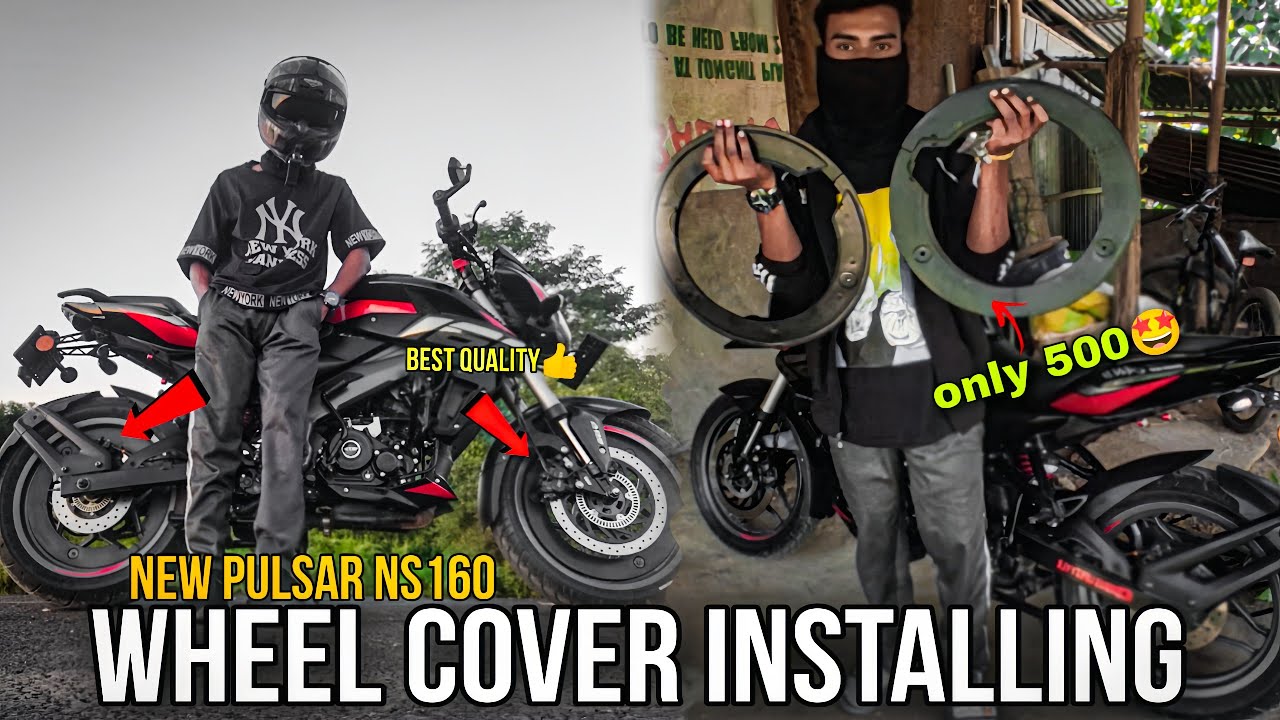 Pulsar Ns160 Bs7||Wheel Covers Install||Only Under 500||@bebuslifestyle ...