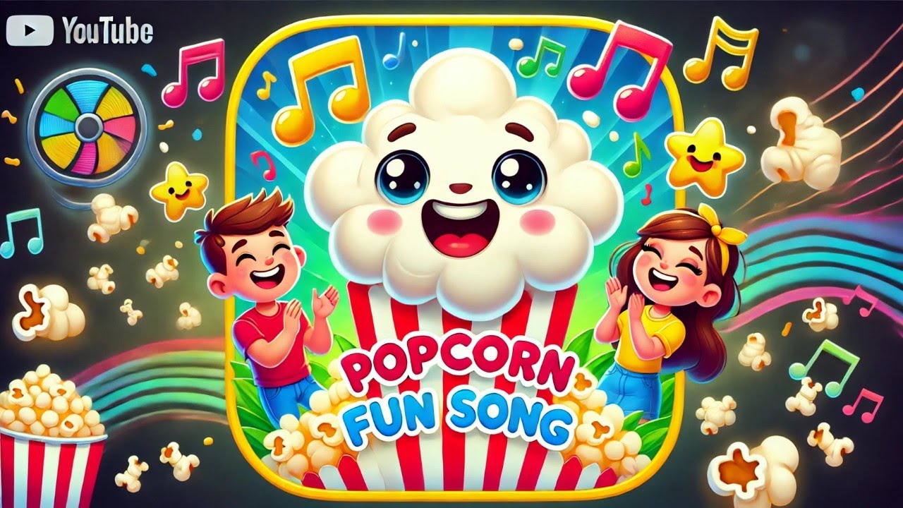 Popcorn Fun Song for Kids | LittleMentee Nursery Rhymes & Stories 🎨🌈 ...