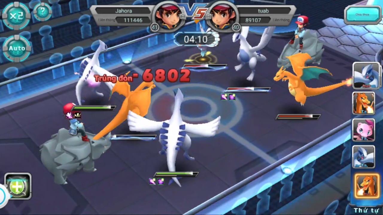 Pokemon đại chiến pet mew skill biến hình hay quá - YouTube