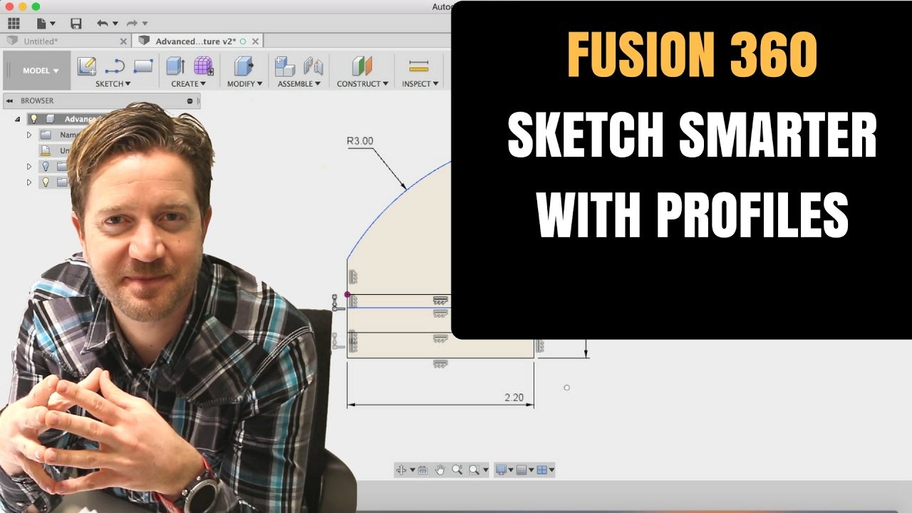 Fusion 360 Tutorial - Pick The Profile Save Tons of Time - YouTube