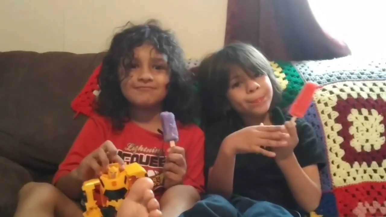Popsicles asmr by two 5 year olds|really crunchy - YouTube