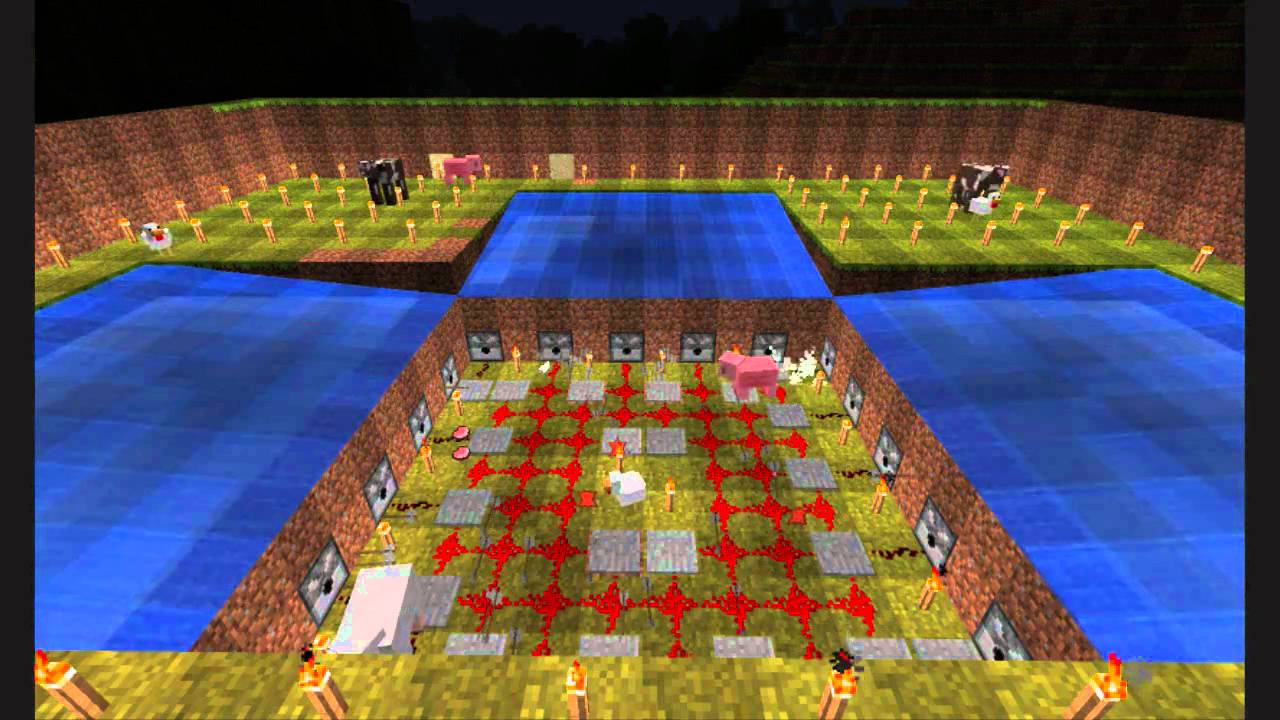 Minecraft - Arrow Mob Trap - Includes ninja cow! - YouTube