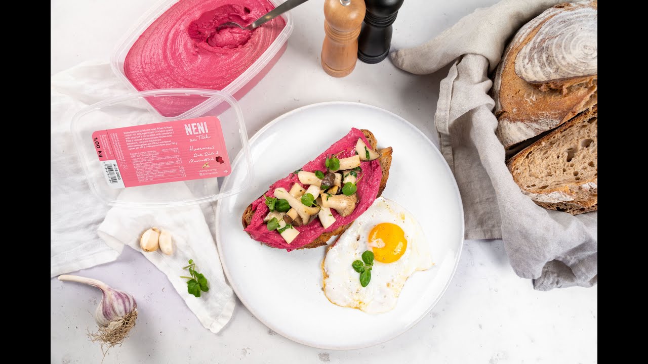 NENI Foodservice : Hummus Rote Rübe mit Sauerteigbrot - YouTube