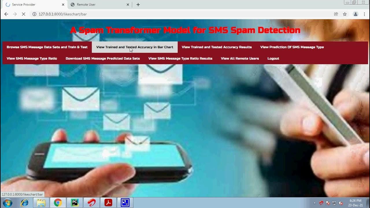 A Spam Transformer Model For Sms Spam Detection Youtube