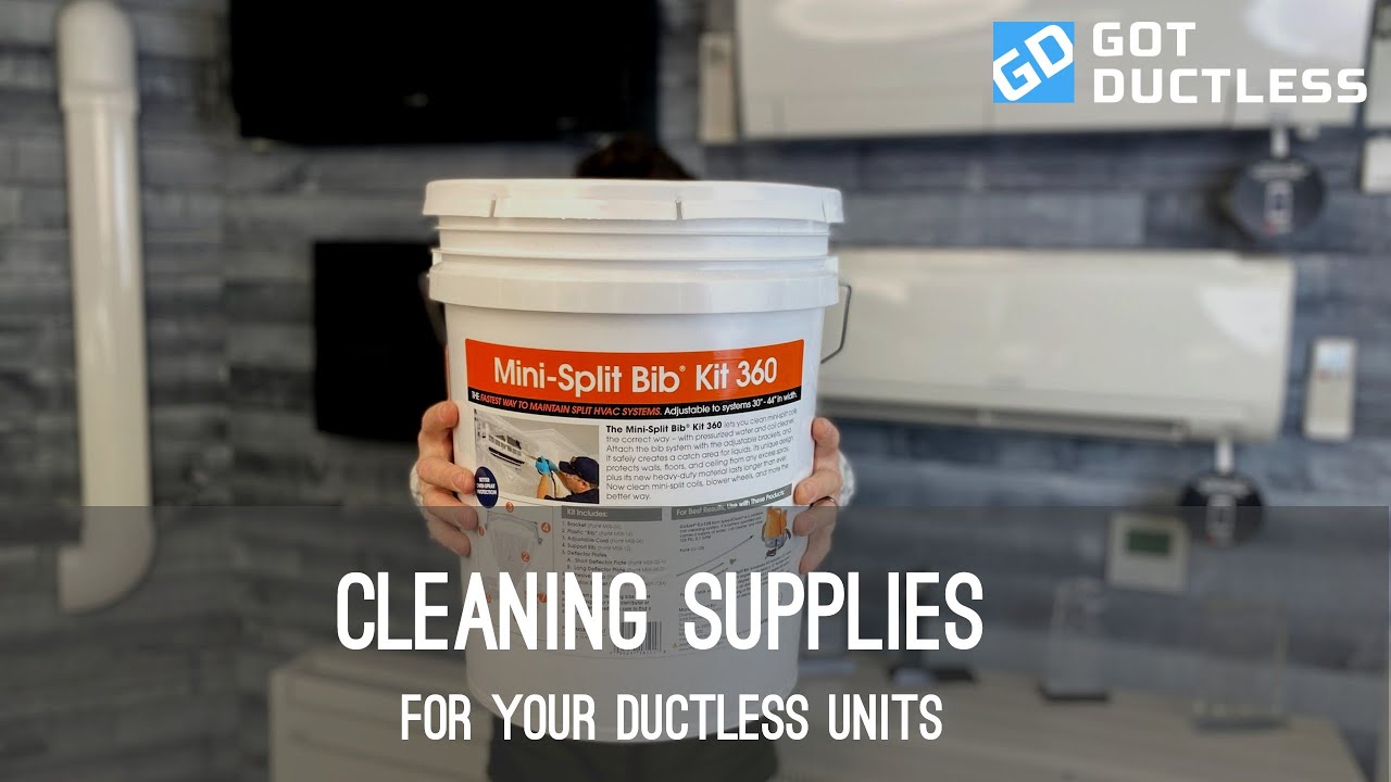 Cleaning supplies for ductless mini-splits units. - YouTube