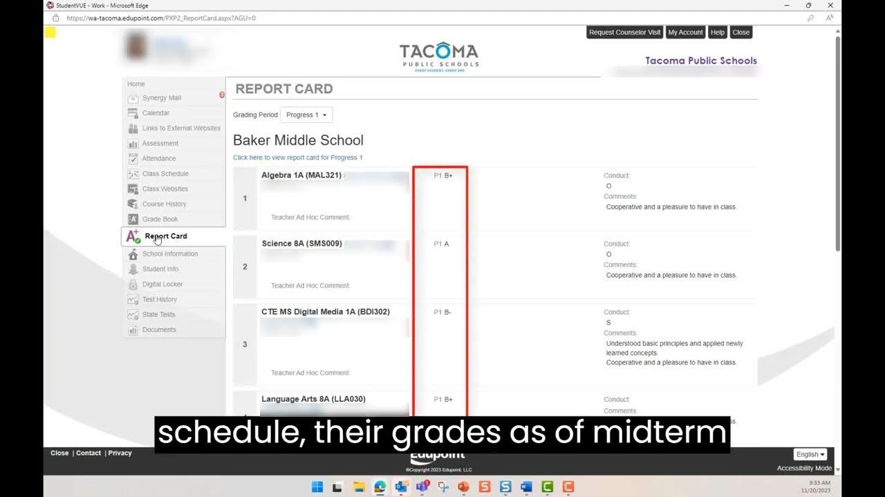 ParentVUE: Reviewing and Understanding Secondary Report Cards - YouTube