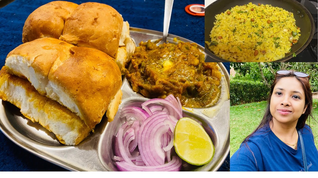 Pav Bhaji recipe with leftover vegetables | Poha recipe for kids tiffin ...