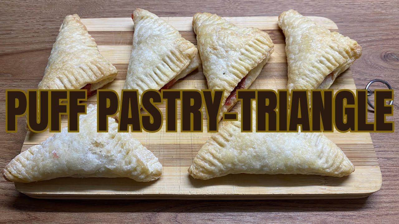 TRIANGLE PUFF PASTRY WITH JAM FILLING 📐| POSNI TROUGLICI SA DZEMOM # ...