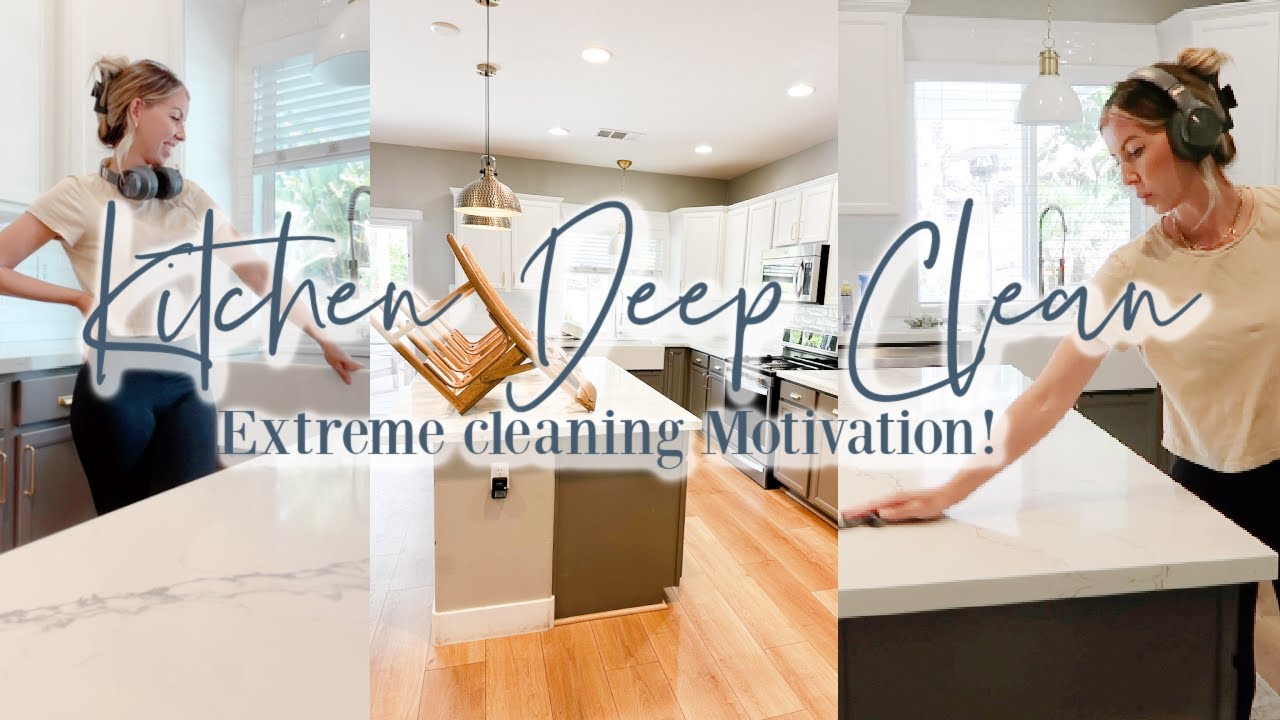 Ultimate Kitchen Deep Clean! / Deep dive into cleaning this messy ...