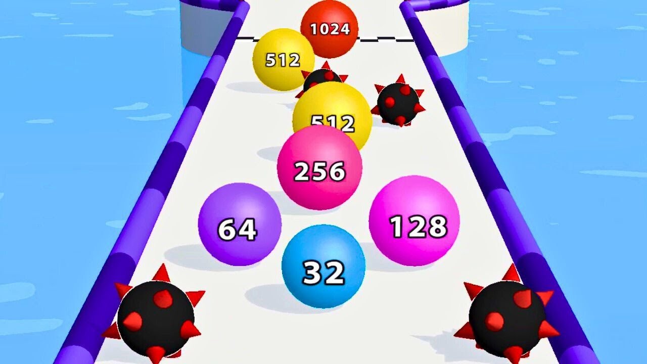Match Balls 2048 - Ball Merge 3D ! All levels Gameplay (985-991 ...
