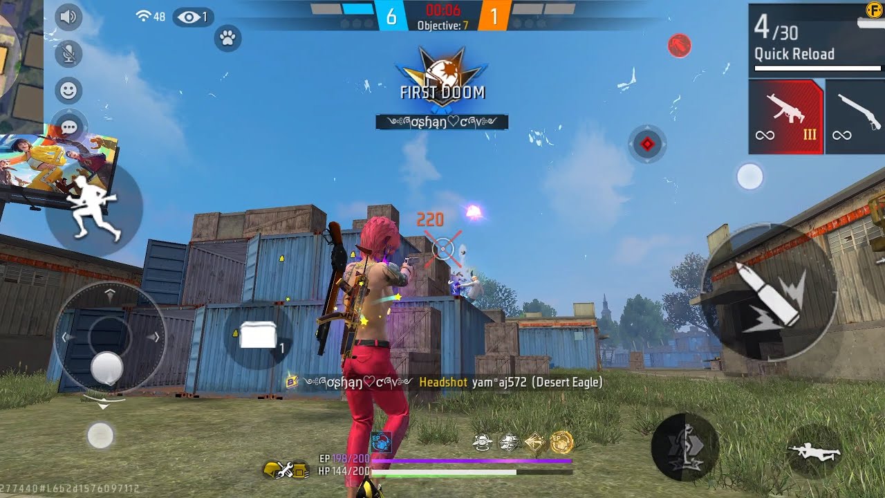 1vs1 CUSTOM GAMEPLAY FREE FIRE GARENA 🔥💯 - YouTube