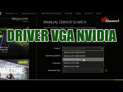 Cara mencari driver vga yang cocok untuk pc (VGA Card Nvidia) - YouTube