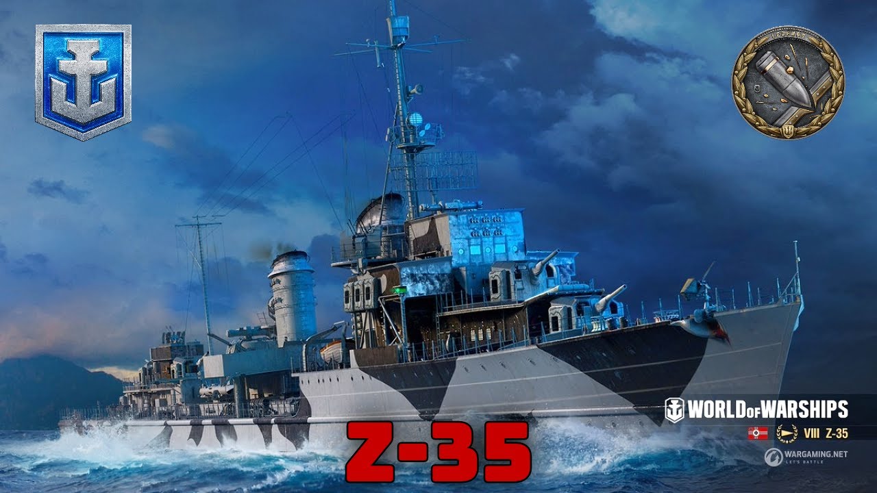 Best destroyer in the game? Z-35 makes her case - YouTube