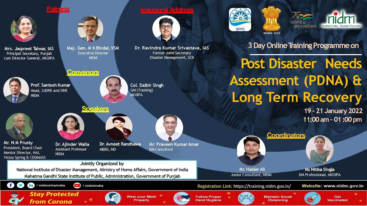 Post Disaster Needs Assessment PDNA and Long Term Recovery.| DISASTER ...