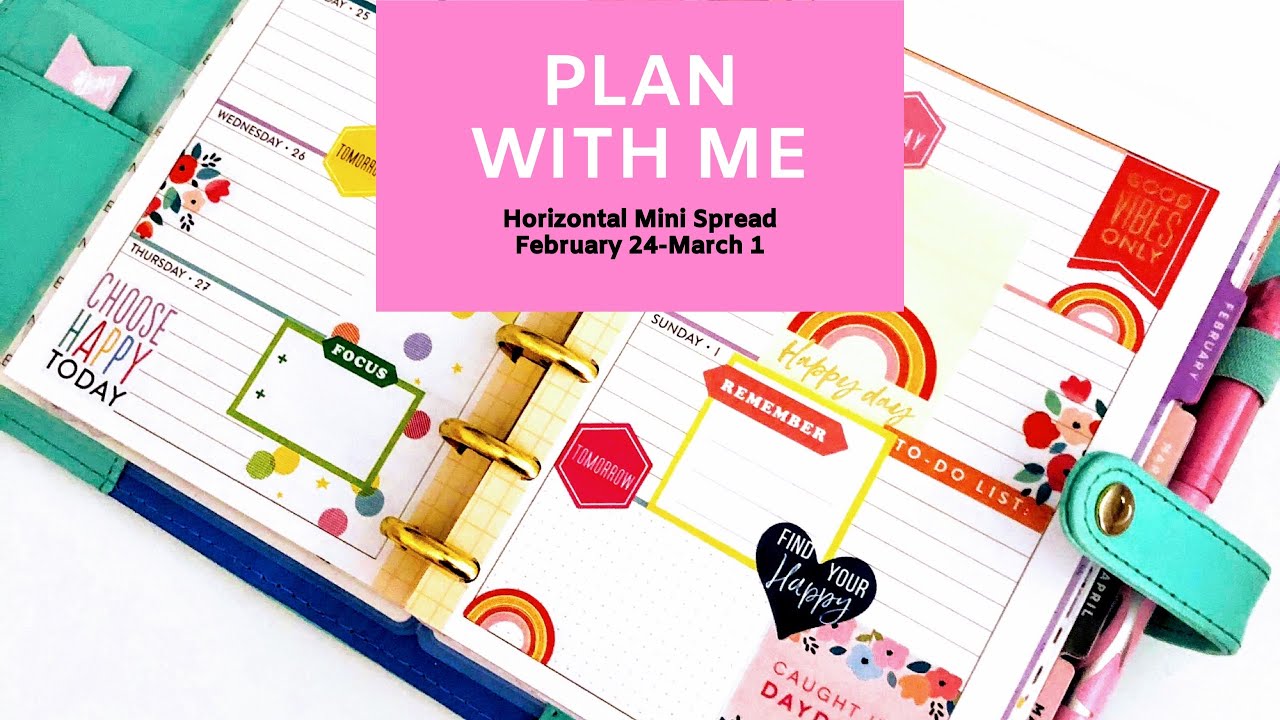 Mini Happy Planner| Horizontal Planner Spread | Before the Pen | Plan ...