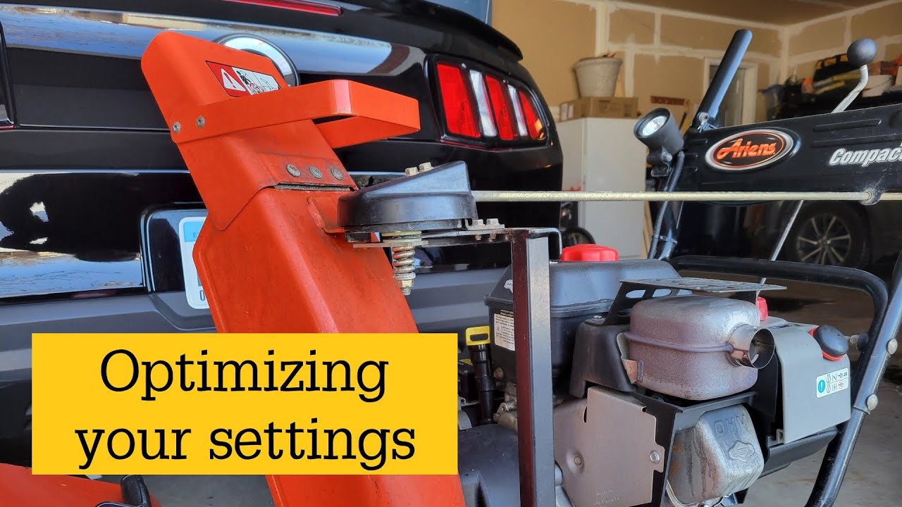 Ariens Snow Blower Chute Deflector Adjustment - YouTube