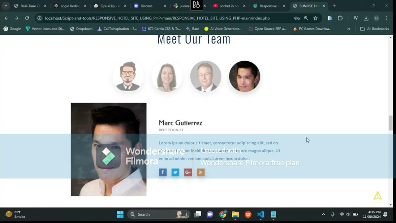 Responsive Online Hotel Site Using PHP/MYSQL - YouTube