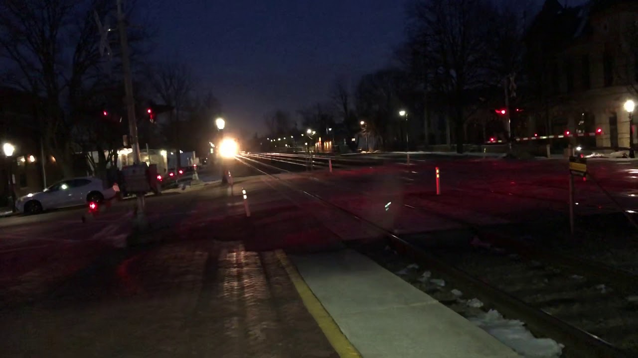 Outbound Metra 114 Arrives at Riverside IL - YouTube