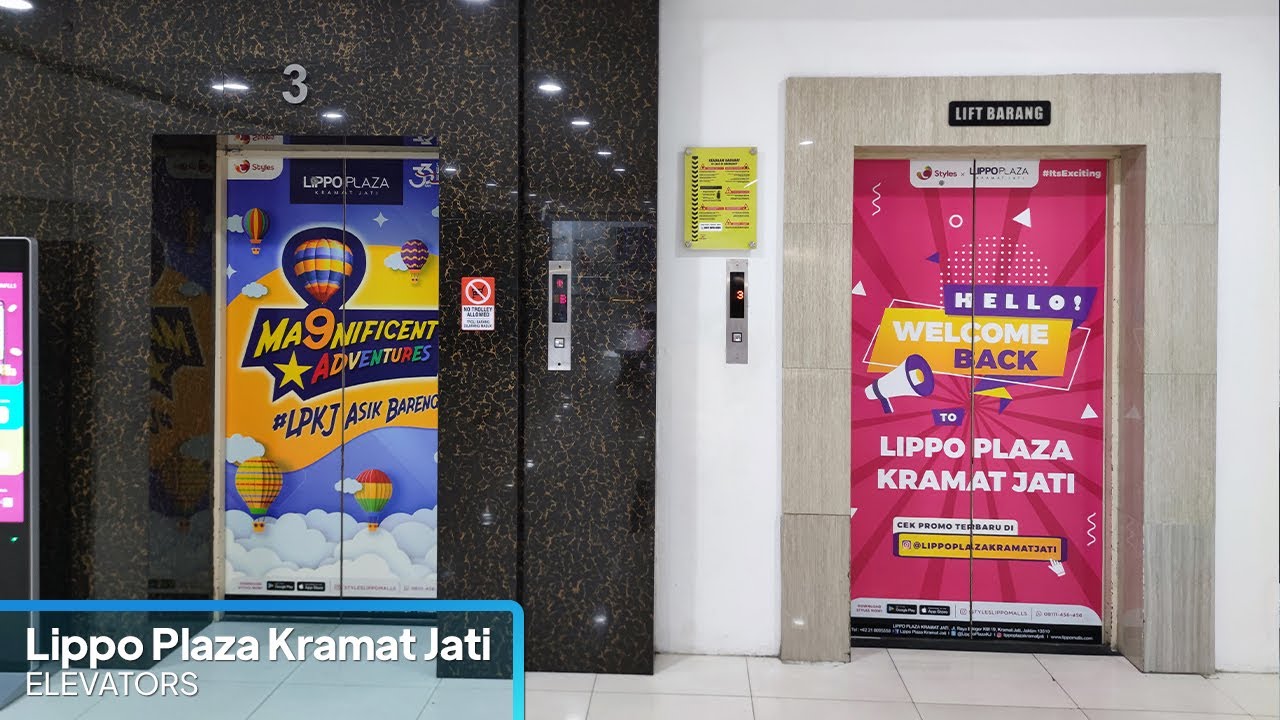 SJEC Elevators - Lippo Plaza Kramat Jati, Jakarta - YouTube