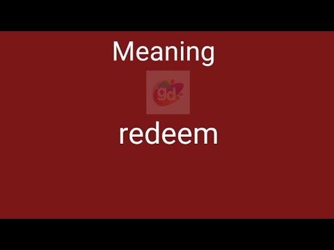 redeem meaning in Telugu & English||Googul dictionary #meanings - YouTube
