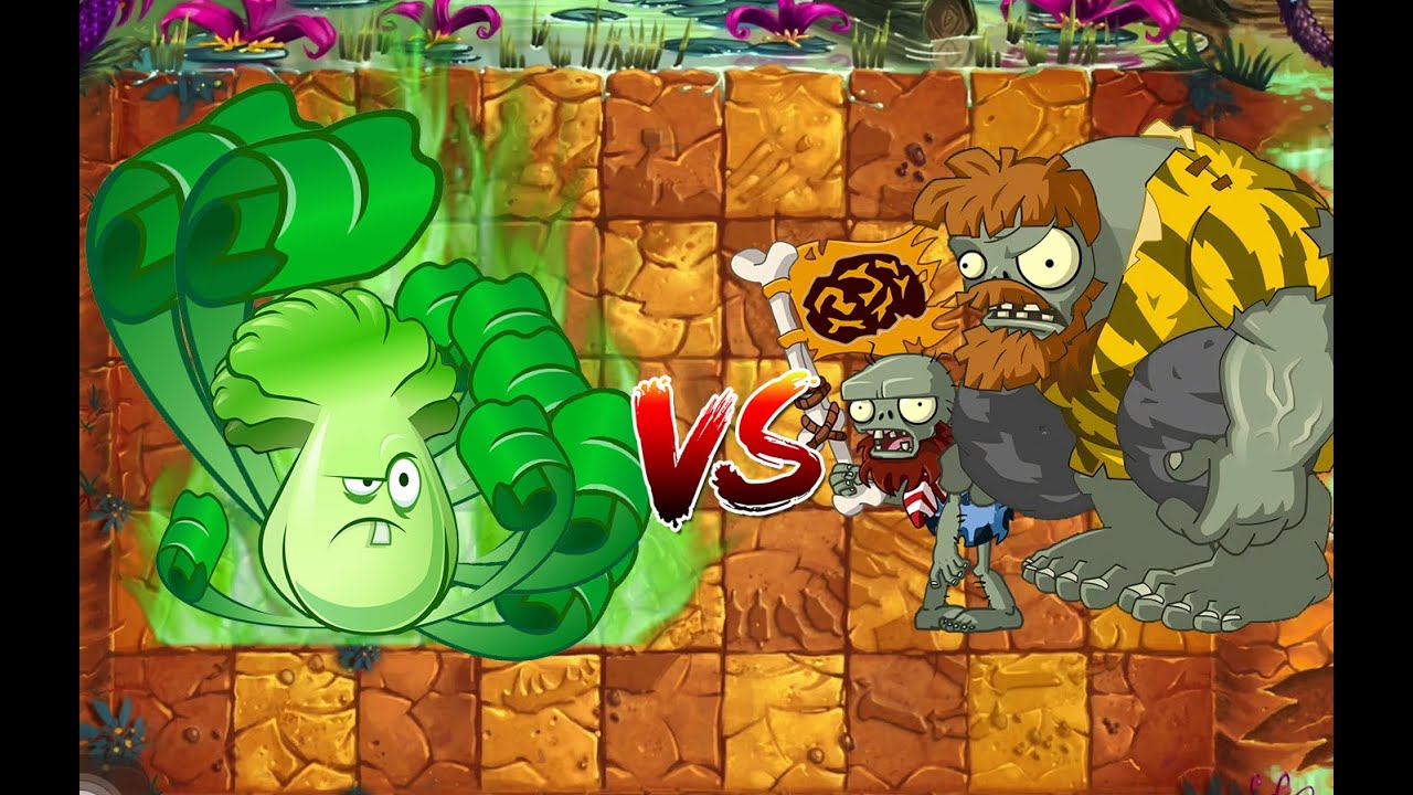Pvz2 Jurassic - Power up Angry Bonk Choy - YouTube