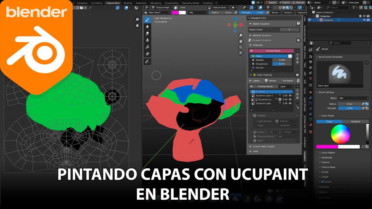 Pintar Capas en Blender con Ucupaint - YouTube