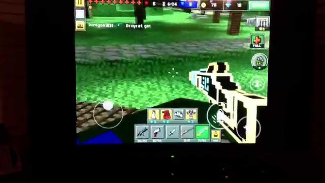 Pixel gun 3d my favorite map paradise resort - YouTube
