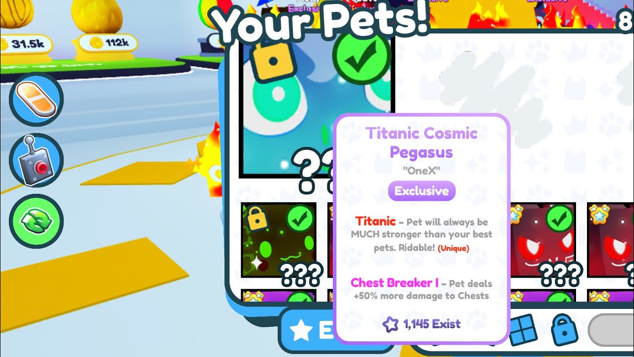 I gust got my first titanic!!!!{pet simulator x} - YouTube