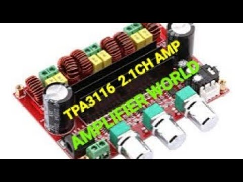 TPA 3116 class-d amplifier review and test of board - YouTube
