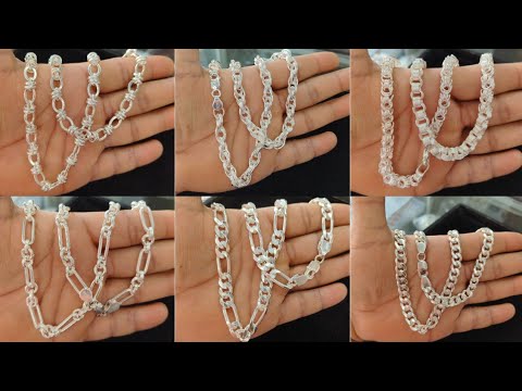 New Silver Gents Chain Design || Silver Men Chain Designs - AV ...