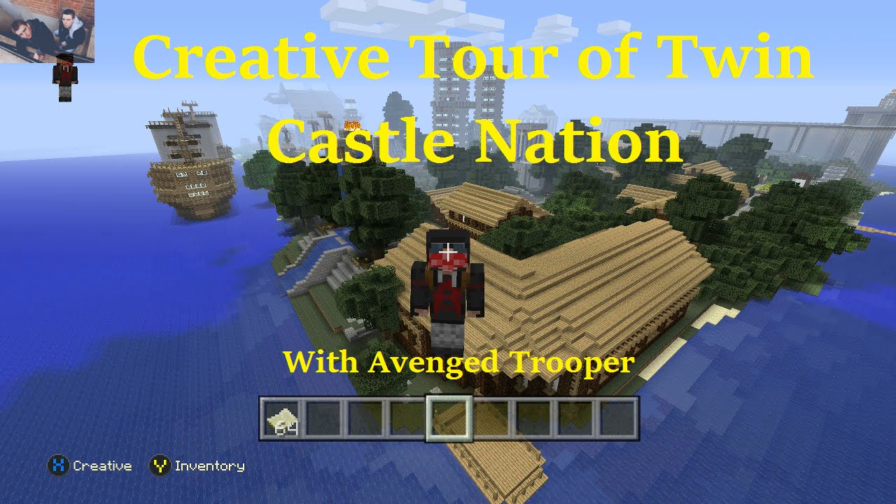 Minecraft Creative Tour of Twin Castle Nation - YouTube