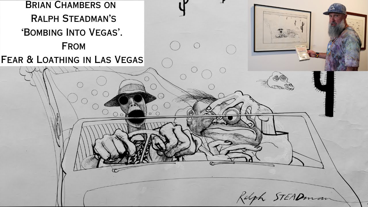 Brian Chambers speaks on 'Bombing Into Vegas' by Ralph Steadman - YouTube