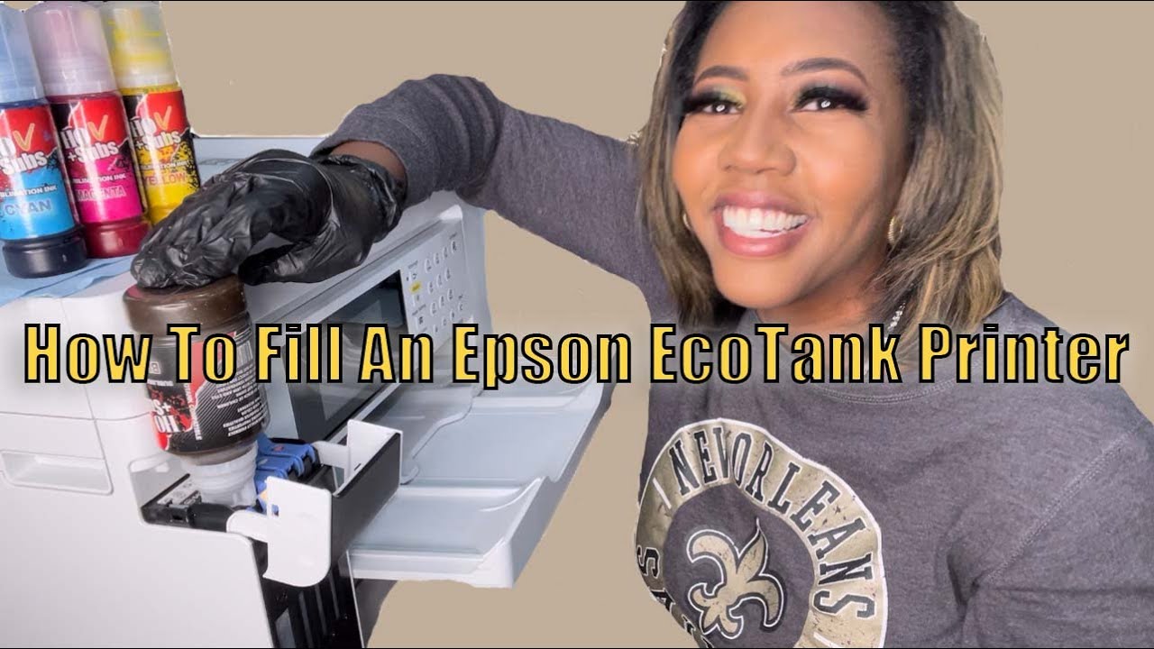 How to Fill an Epson EcoTank Printer - YouTube