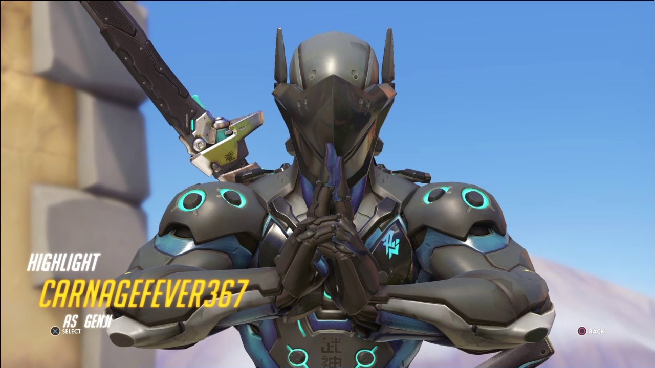 Overwatch Ps4 Genji Highlights and a Play - YouTube