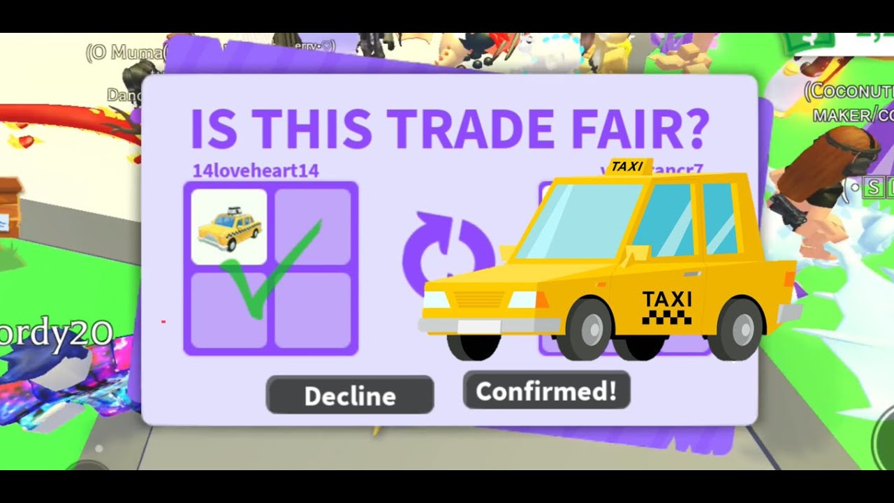 10 BEST OFFERS FOR YELLOW TAXI! *I MADE A PROFIT* 🚕🚖 In Adopt Me ...