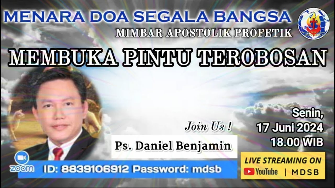 MEMBUKA PINTU TEROBOSAN Oleh : Ps.Dr. Daniel Benjamin - YouTube