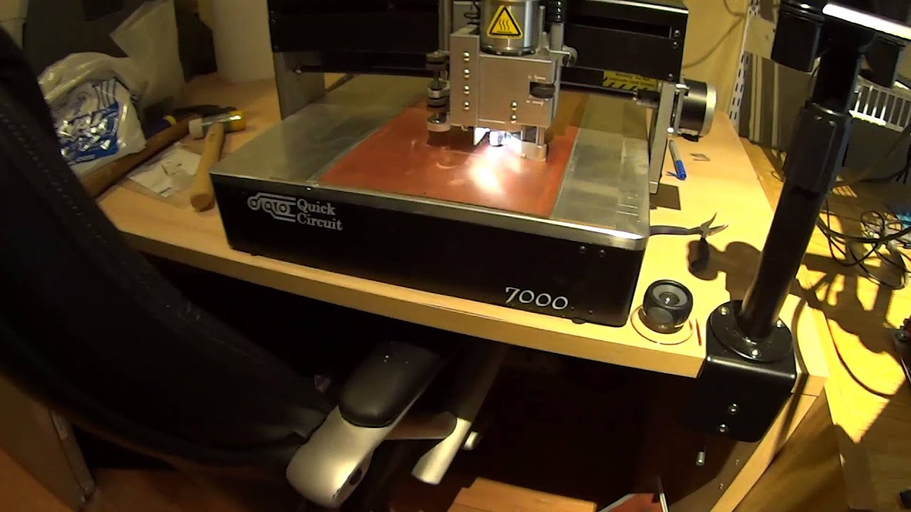 Printed Circuit Board Prototyping with the QuickCircuit 7000 - YouTube