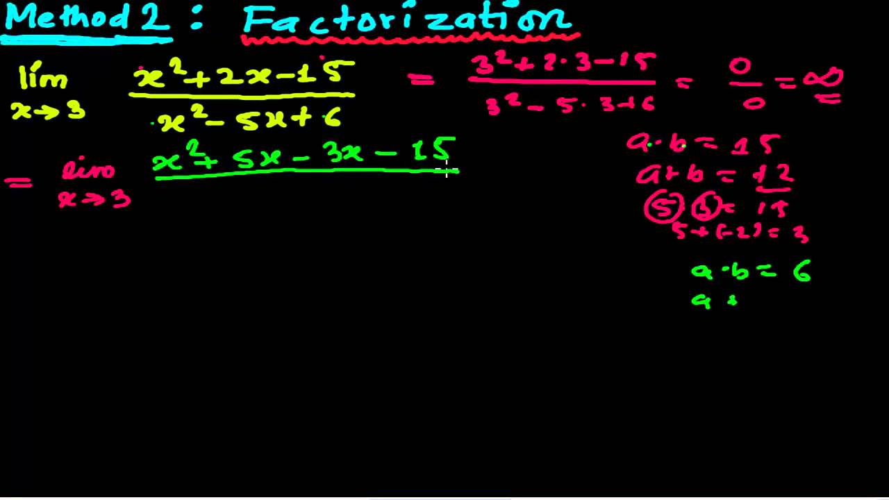 How To Find Limits In Calculus By Factorization Method 2 YouTube how-to-find-limits-in-calculus-by-factorization-method-2-youtube