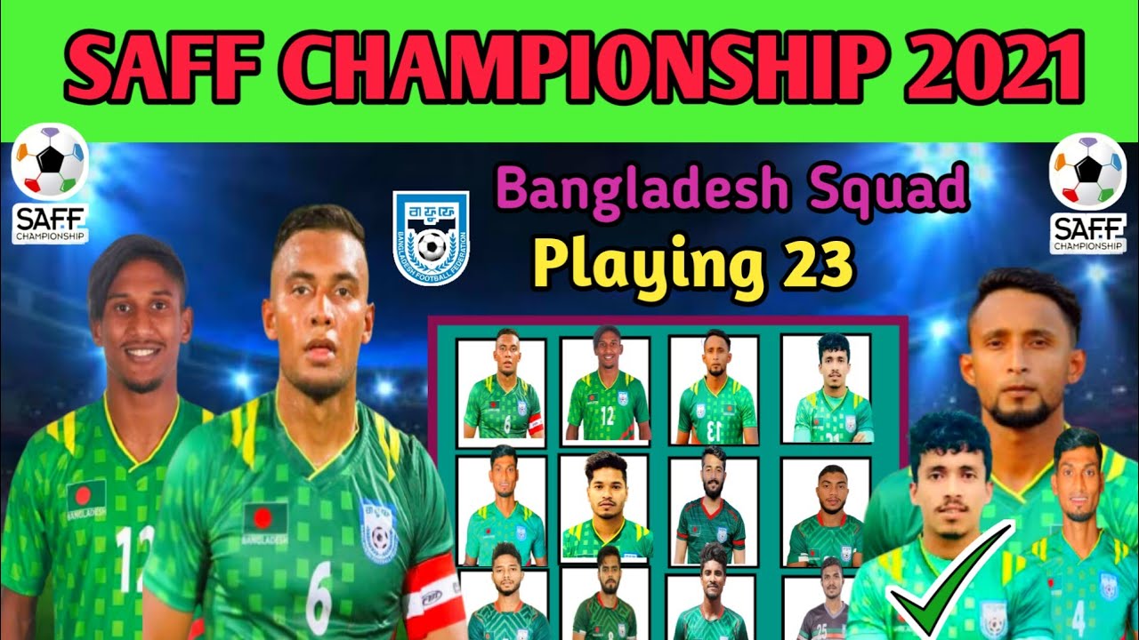 Bangladesh Squad For Saff Championship 2021 || Ban Saff Championship ...