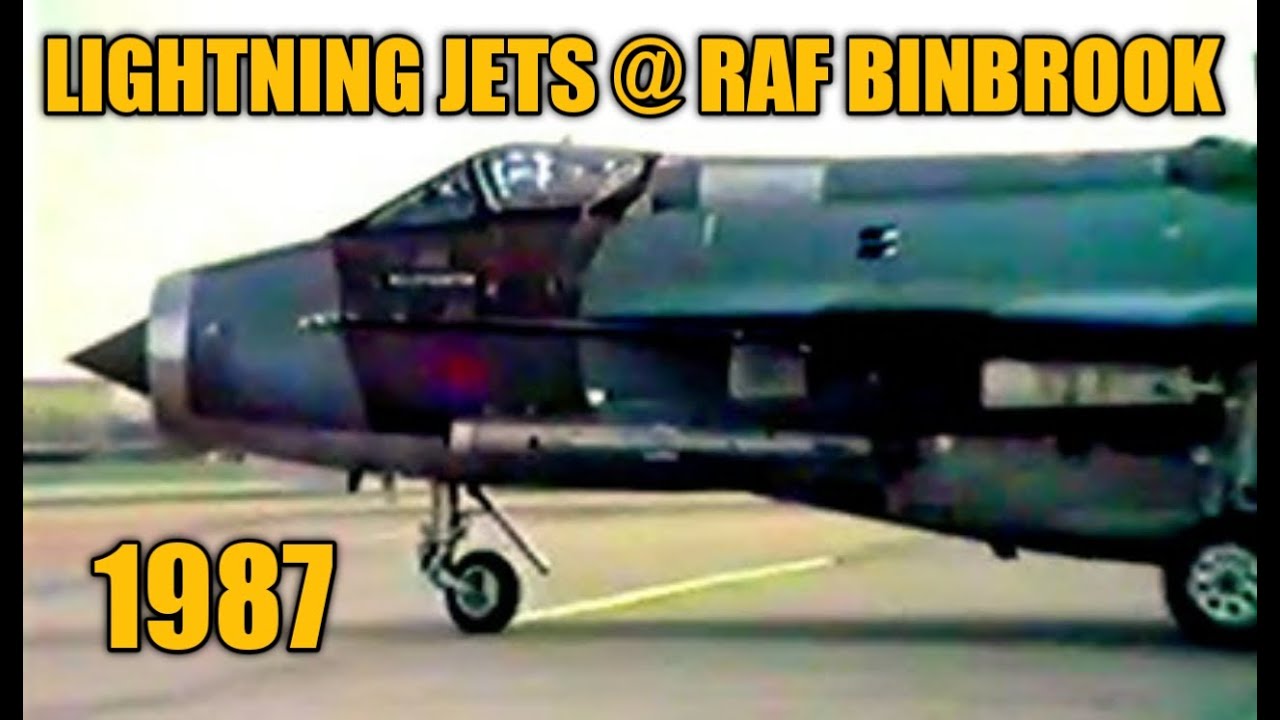 Lightning Jets @ RAF Binbrook - 1987 - YouTube