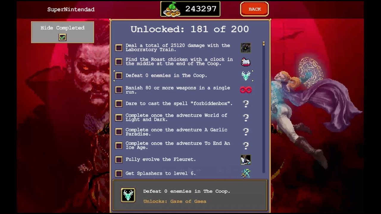 Vampire Survivors Defeat 0 Enemies in The Coop - YouTube