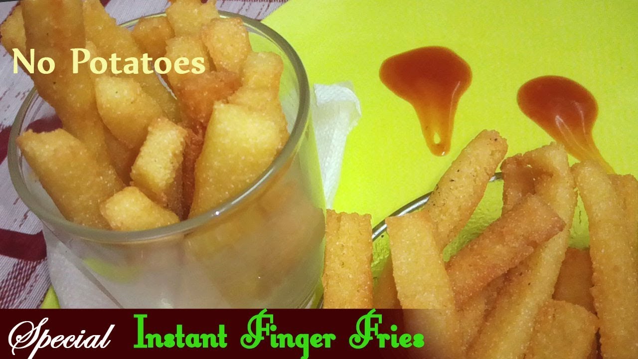 No Potatoes😎Instant Crispy Finger Fries🍟 - YouTube
